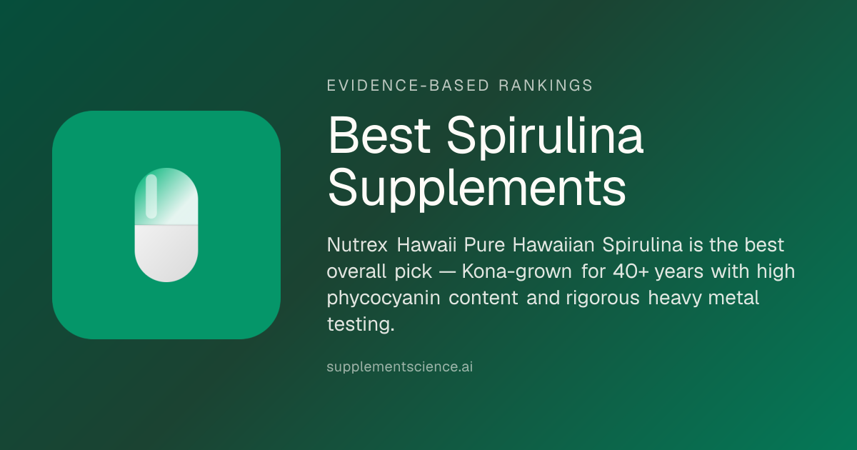5 Best Spirulina Supplements (2026) · Evidence Based