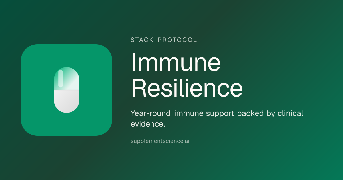 Best Supplement Stack for Immune Resilience (2026)